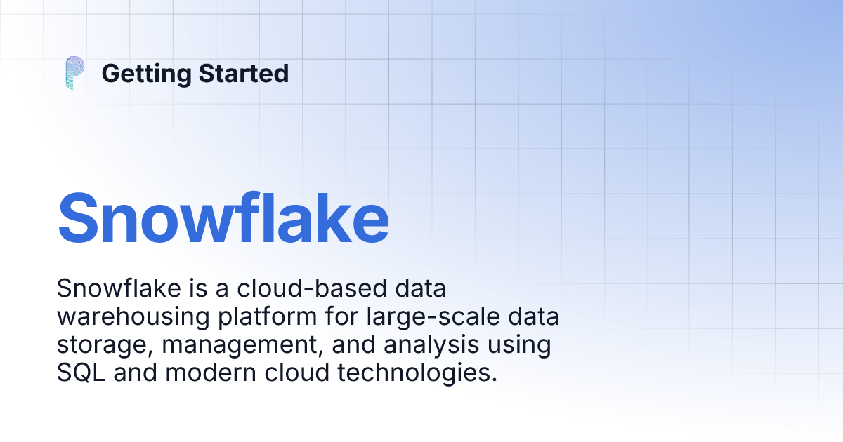 Snowflake | Getting Started